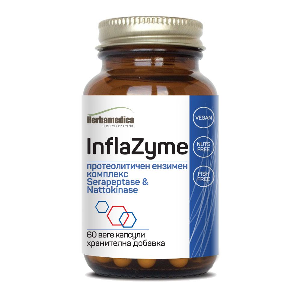 Инфлазим в помощ на кръвообращението и при възпаление х60 веге капсули ...