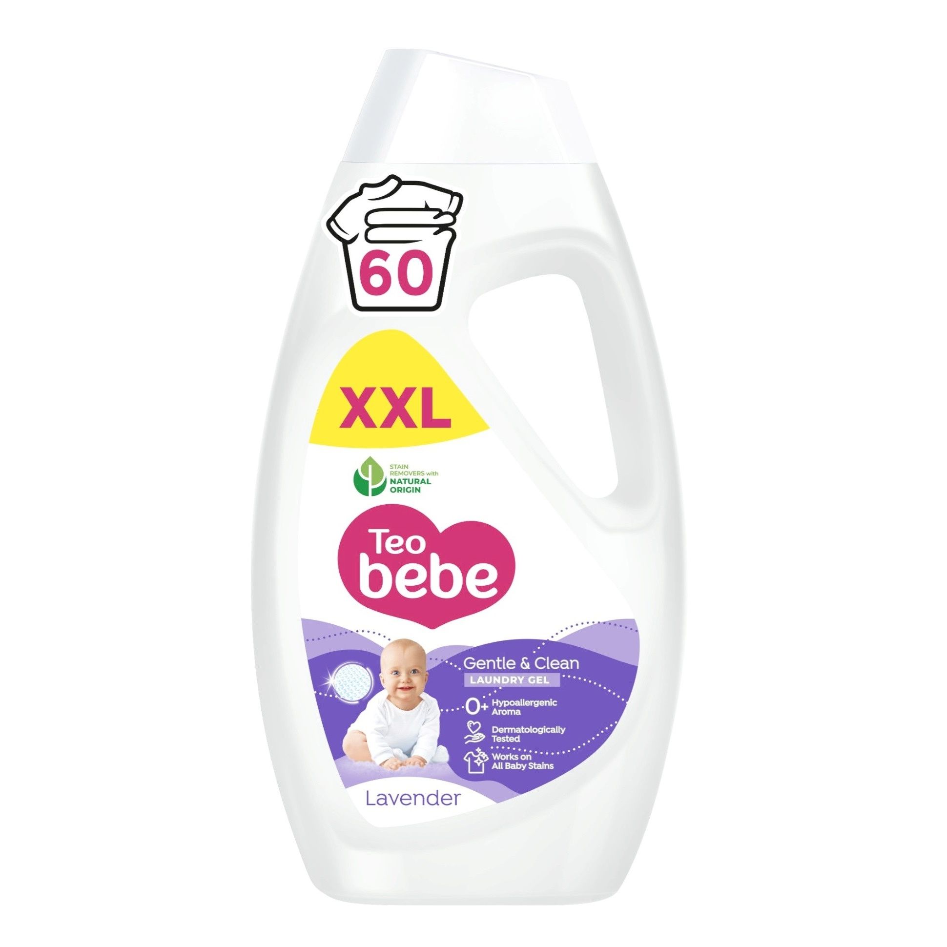 Teo Bebe Gentle & Clean Lavender Течен перилен препарат за бебешки и ...