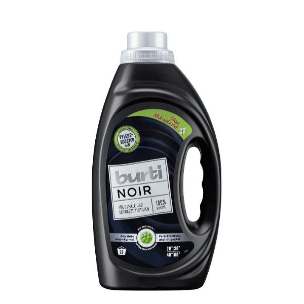 Burti Noir Течен перилен препарат за черни и тъмни тъкани x1.45 л, 26 ...