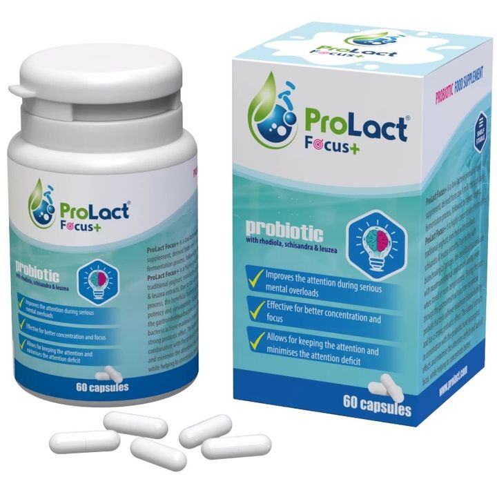 Focus+ Пробиотик за добра концентрация и памет х60 капсули ProLact