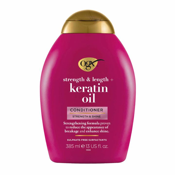 OGX Keratin Oil Балсам за коса с кератин и арганово масло x385 мл