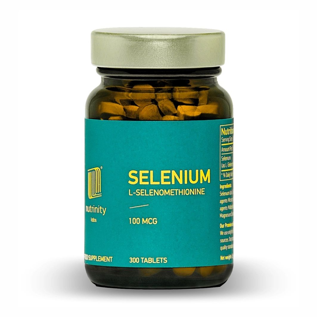 Селен (L-селенометионин) 100 мкг х300 таблетки Nutrinity Labs