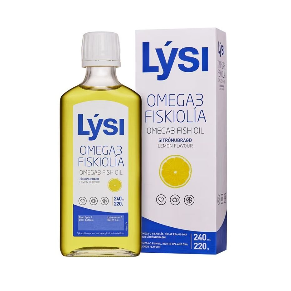 Омега-3 Течно рибено масло EPA - 745 mg, DHA – 490 mg, с вкус на лимон ...