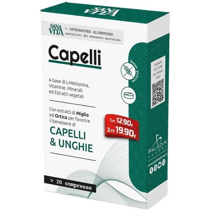 Capelli Формула за коса, кожа и нокти х30 таблетки Sanavita