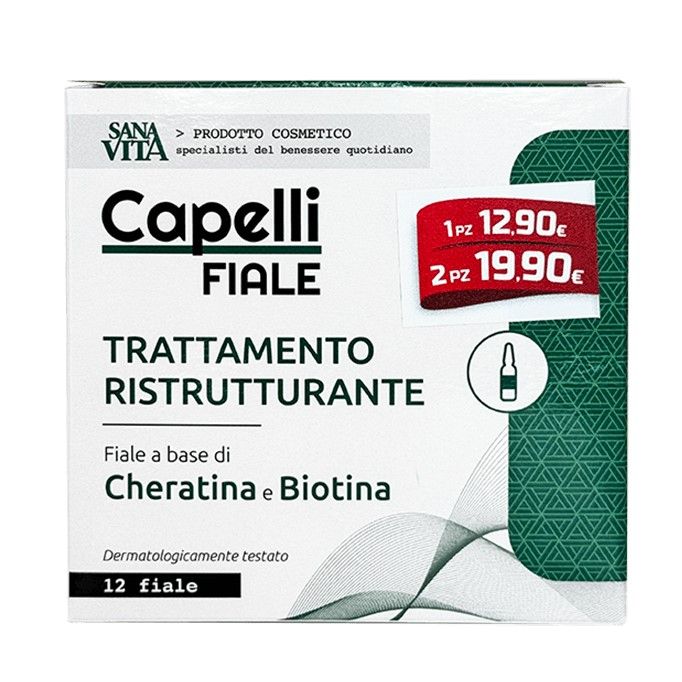 Capelli Fiale Ампули за коса 10 ml х12 бр Sanavita