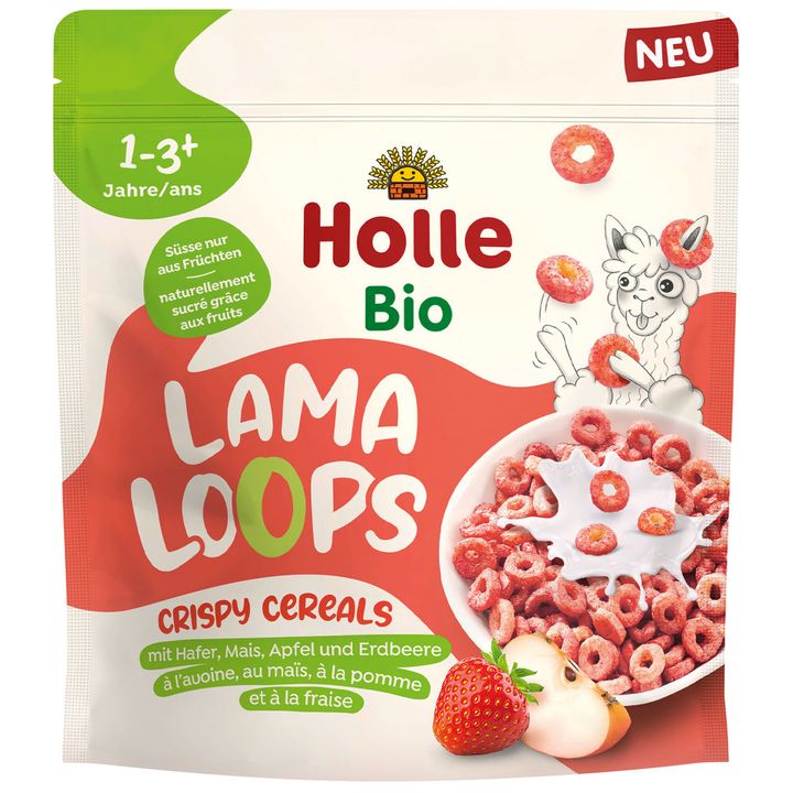 Holle Bio Био зърнена закуска с ябълка и ягода за деца от 1 година x125 ...