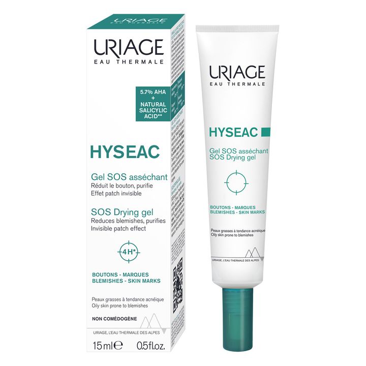 Uriage Hyseac SOS Подсушаващ гел за лице за мазна кожа склонна към ...