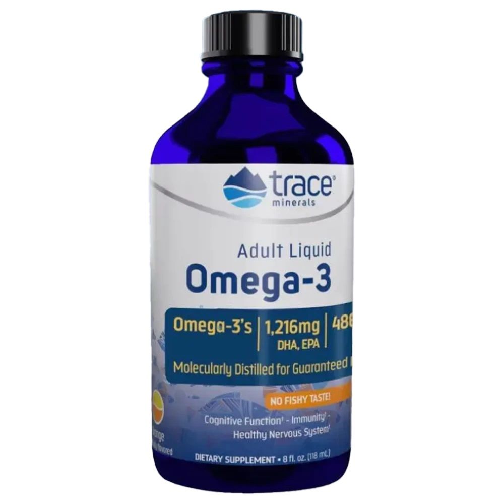 Adult Liquid Omega-3 за възрастни, вкус портокал х118 мл Trace Minerals