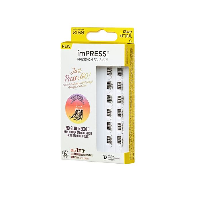 Kiss Impress Press-On Falsies Single Pack Изкуствени мигли на снопчета ...