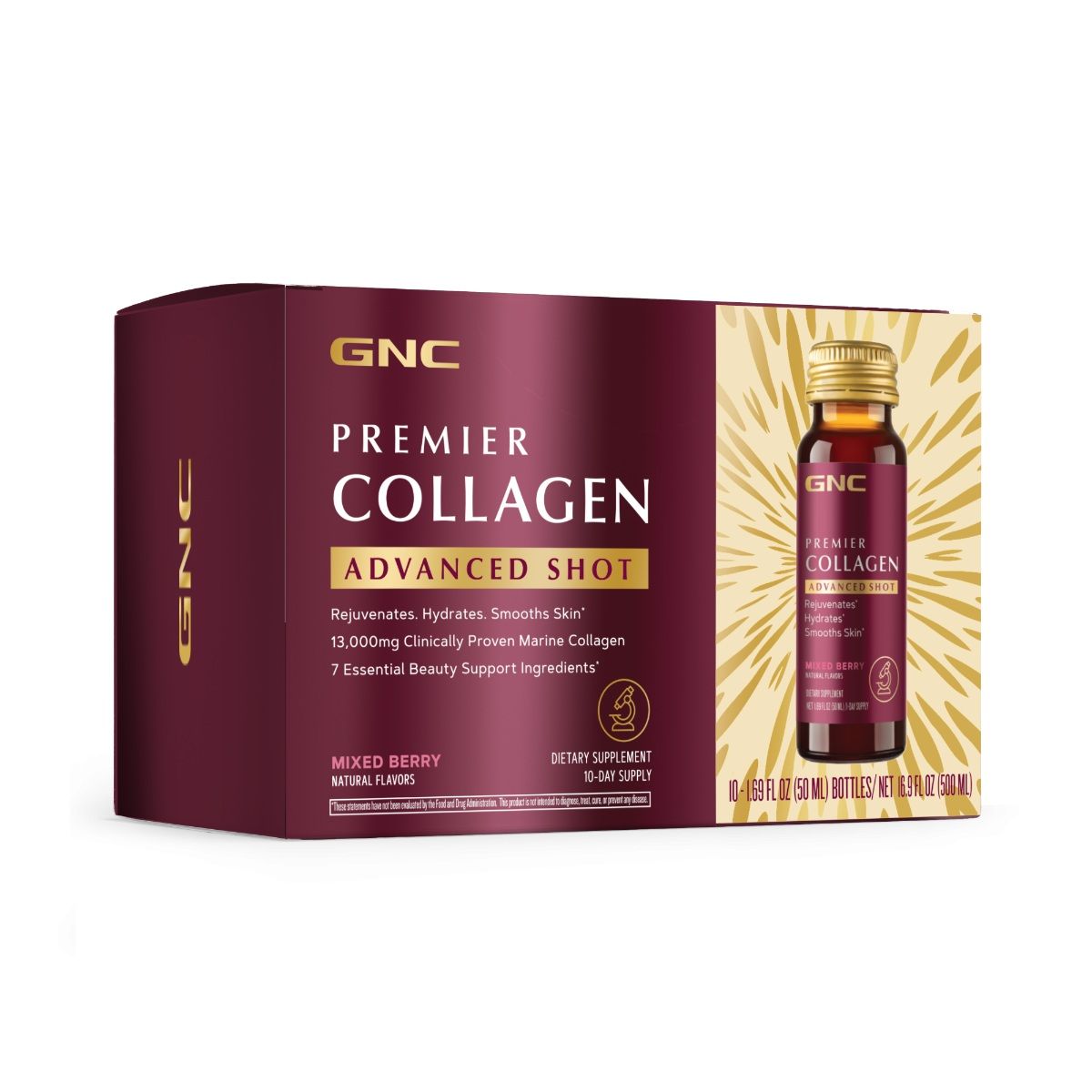 Premier Collagen Advanced Shot Течен морски колаген, с вкус на горски ...