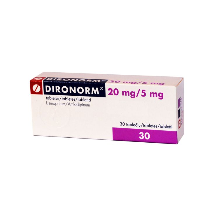 Диронорм 20 mg/5 mg х30 таблетки Gedeon Richter, Беста Мед