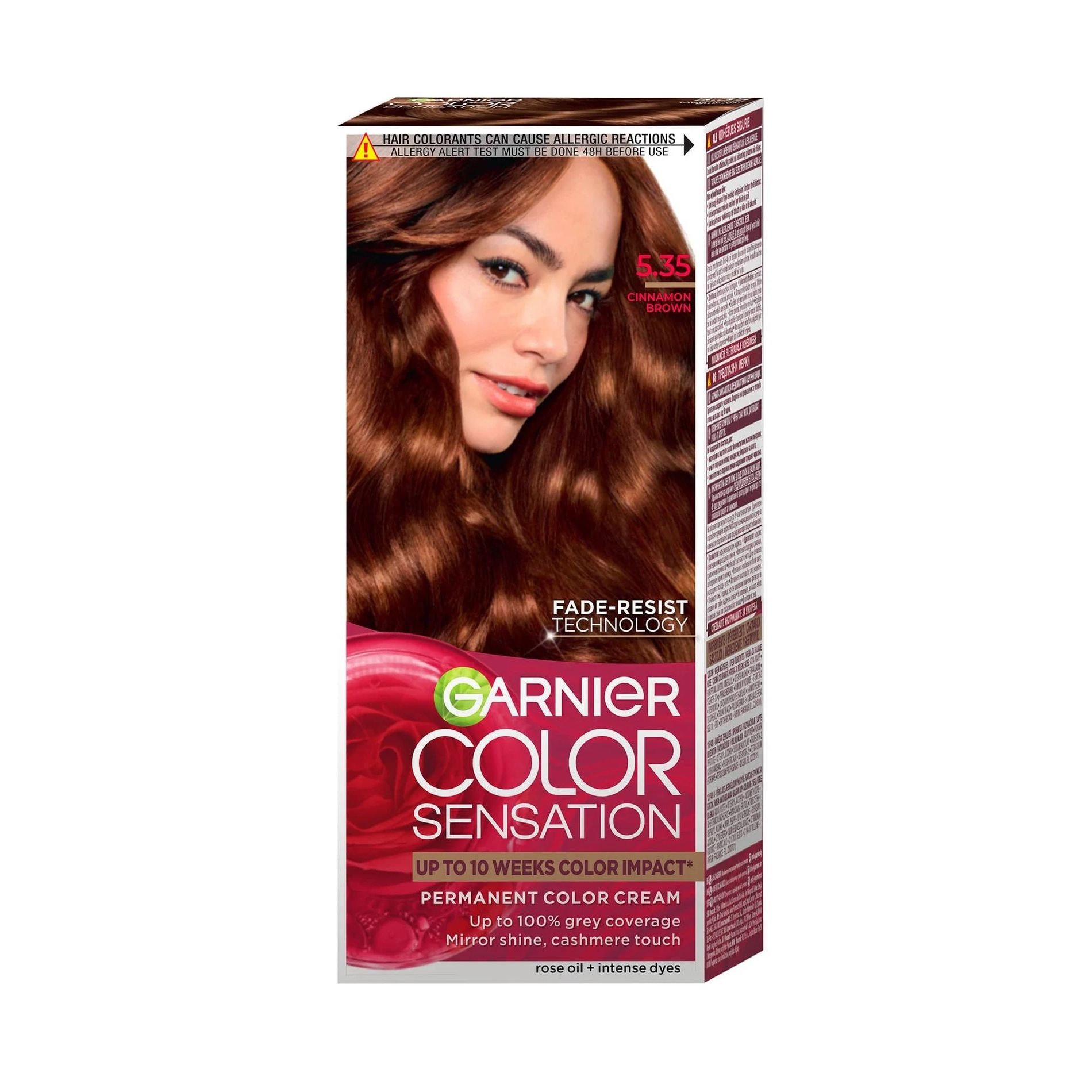 Garnier Color Sensation Трайна боя за коса 5.35, цвят Cinnamon Brown