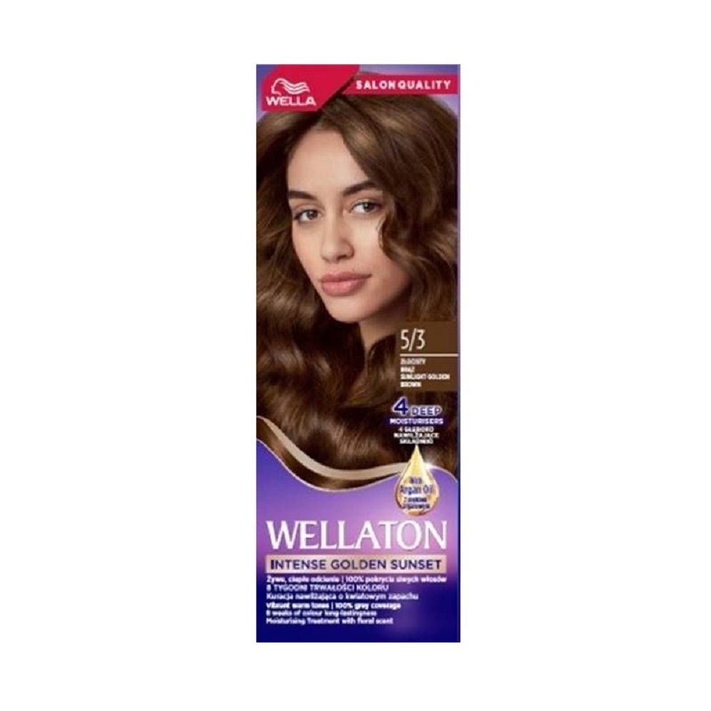 Wellaton Трайна боя за коса за наситен цвят, 5/3 Златно кафяво