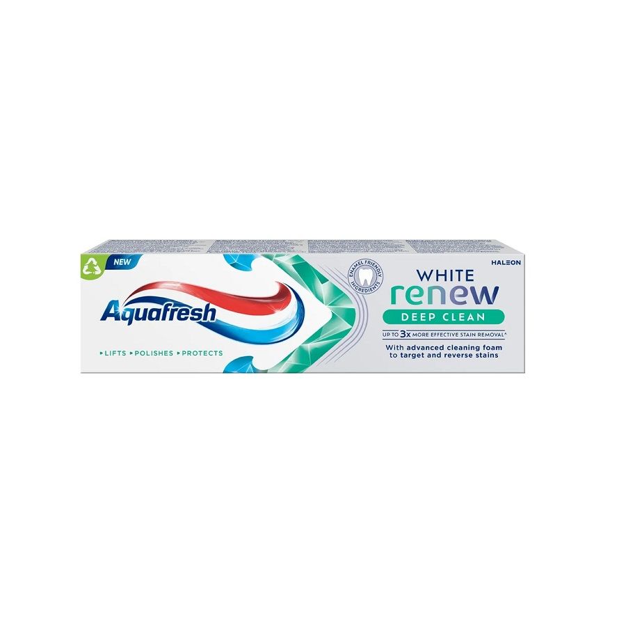 Aquafresh White Renew Long Lasting Избелваща паста за зъби с дълбоко ...
