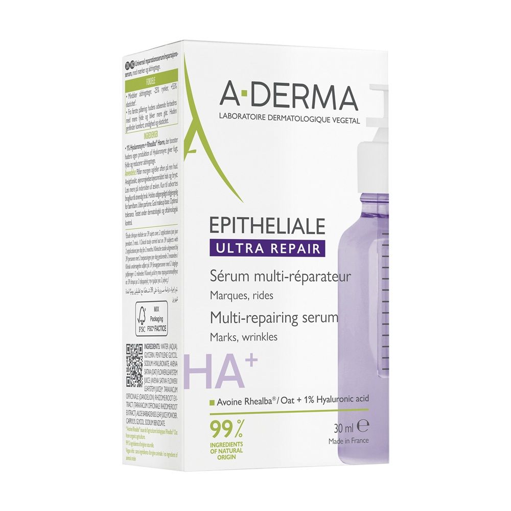 A-Derma Epitheliale Ultra Repair HA+ Мулти-възстановяващ серум за лице ...